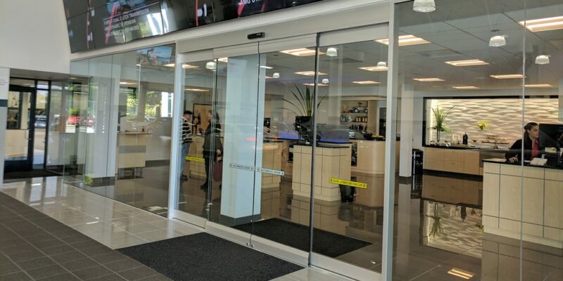 Frameless Glass Automatic Sliding Doors | Canuck Door Systems