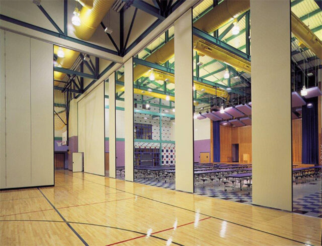 Electric Gym Operable Walls | Electric Gym Wall | Gym Walls